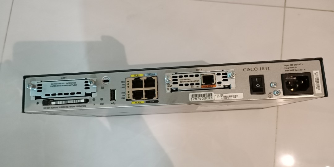 CISCO 1841 ROUTER WITH G.703 CARD, Computers & Tech, Parts ...