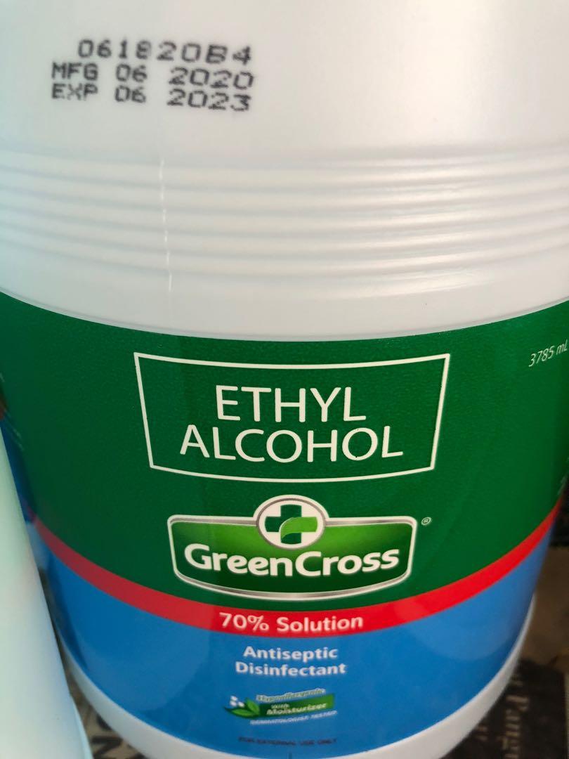 Green Cross Ethyl Alcohol 70% Solution Antiseptic Disinfectant with ...