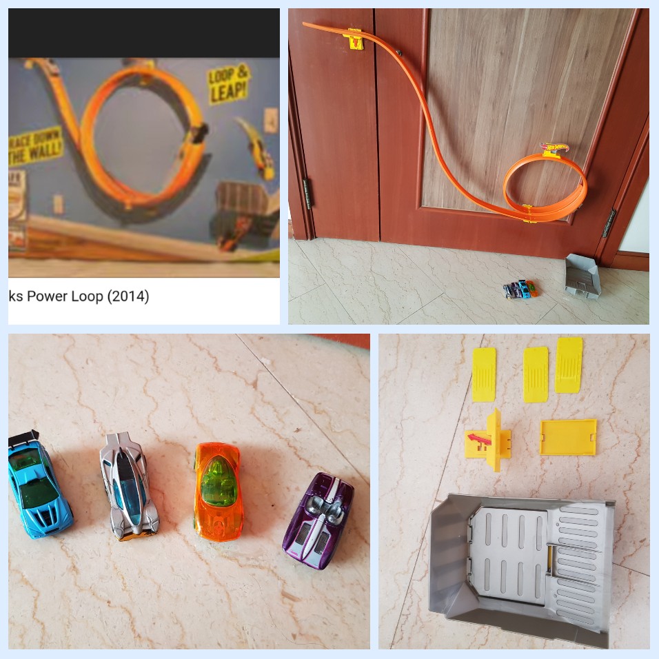 Hot Wheels Car, Wall Track, Power Loop, Speed Clamp, Loop Kicker Pack ...