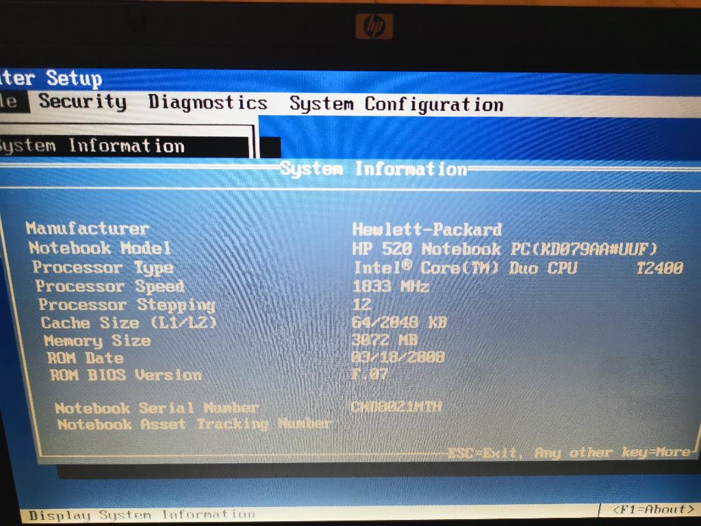 HP 520 Laptop (Windows 7 Home Basic), Computers & Tech, Laptops ...