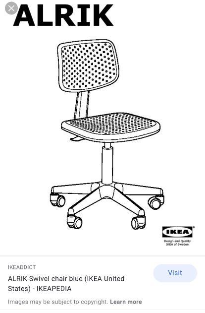 IKEA ALRIK Swivel chair, Furniture & Home Living, Furniture, Chairs on ...