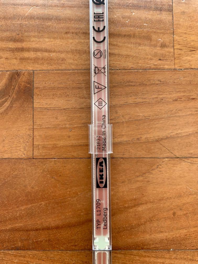 Ikea LEDBERG LED lighting strip, white, Furniture & Home Living ...
