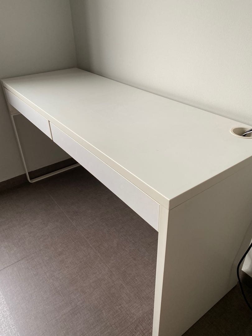 IKEA MICKE White Study Table, Furniture & Home Living, Furniture ...