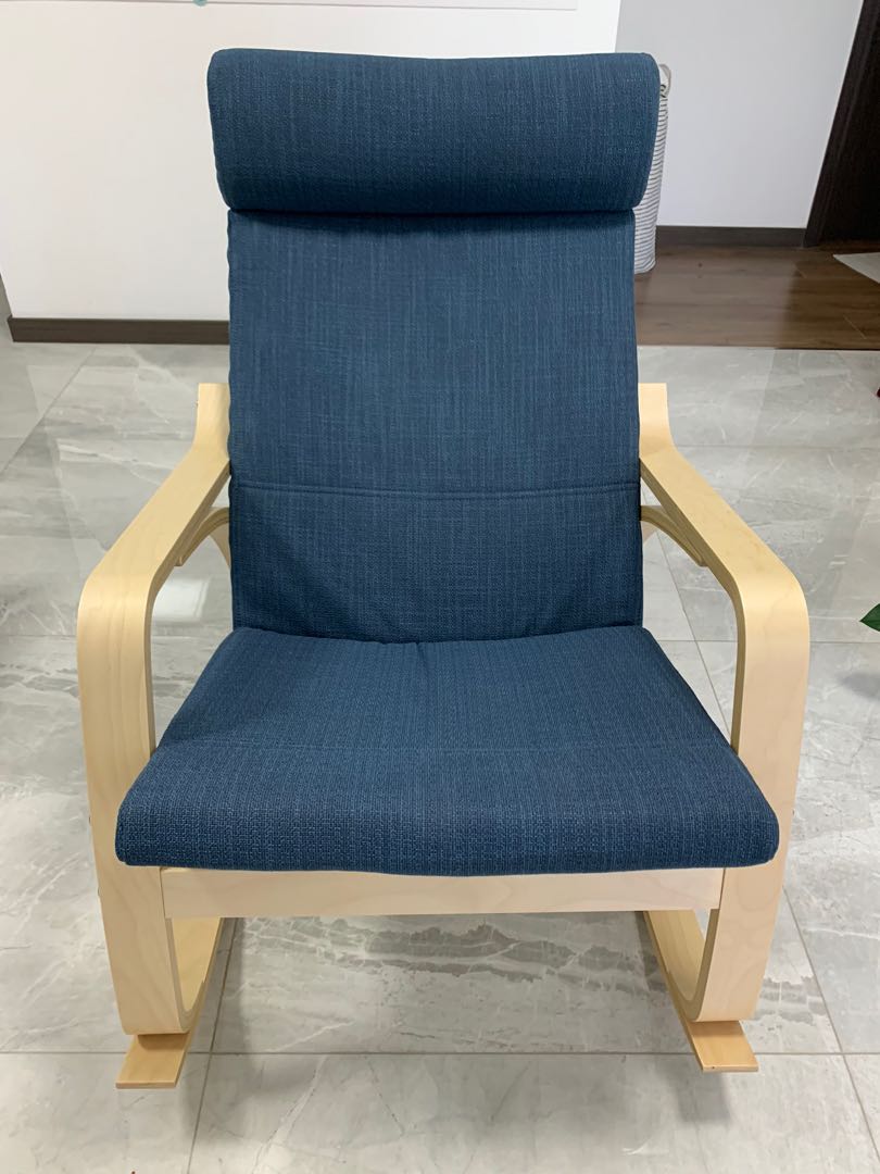 Ikea Poang Rocking-Chair, Furniture, Tables & Chairs on Carousell