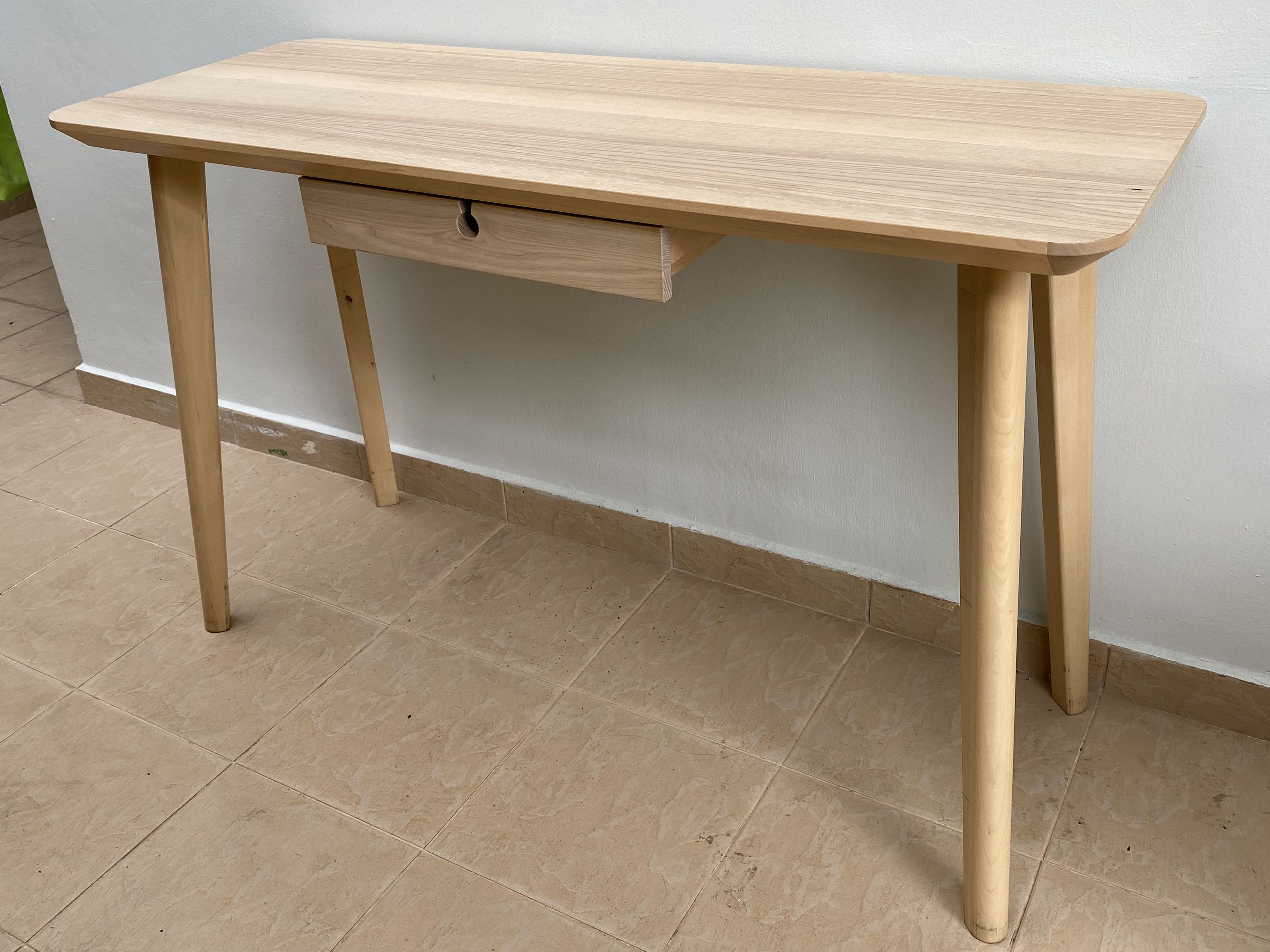 Ikea solid wood table, Furniture & Home Living, Furniture, Tables ...