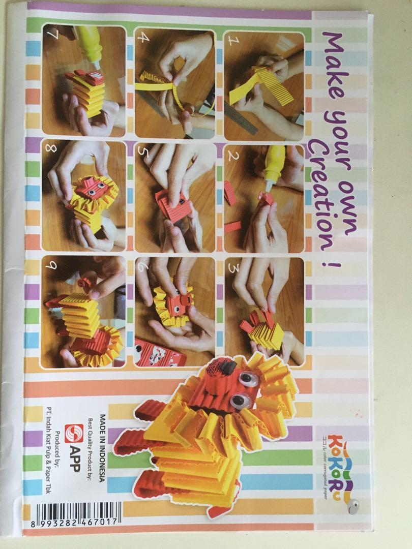Kokoru Color Corrugated Paper, Hobbies & Toys, Stationery & Craft ...