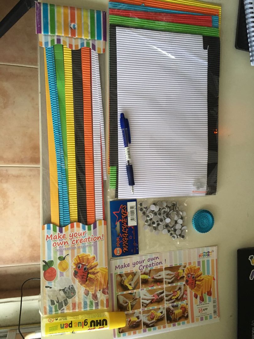Kokoru Color Corrugated Paper, Hobbies & Toys, Stationery & Craft ...