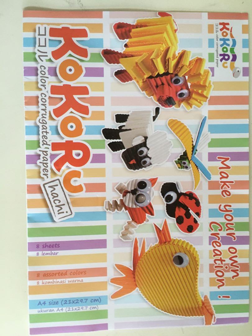 Kokoru Color Corrugated Paper, Hobbies & Toys, Stationery & Craft ...