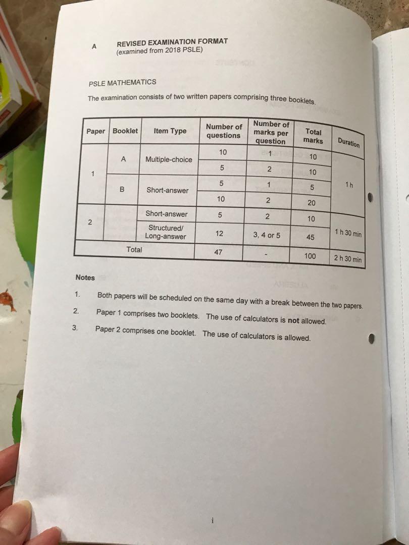 MATHEMATICS TOPICAL PSLE 2016-2018 Exam Questions, Books & Stationery ...