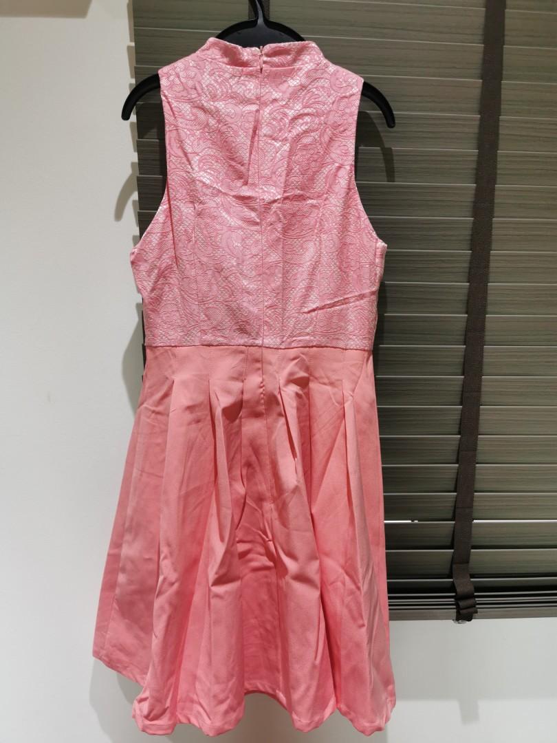 Mgp label- pink cny dress, Women's Fashion, Dresses & Sets, Dresses on ...