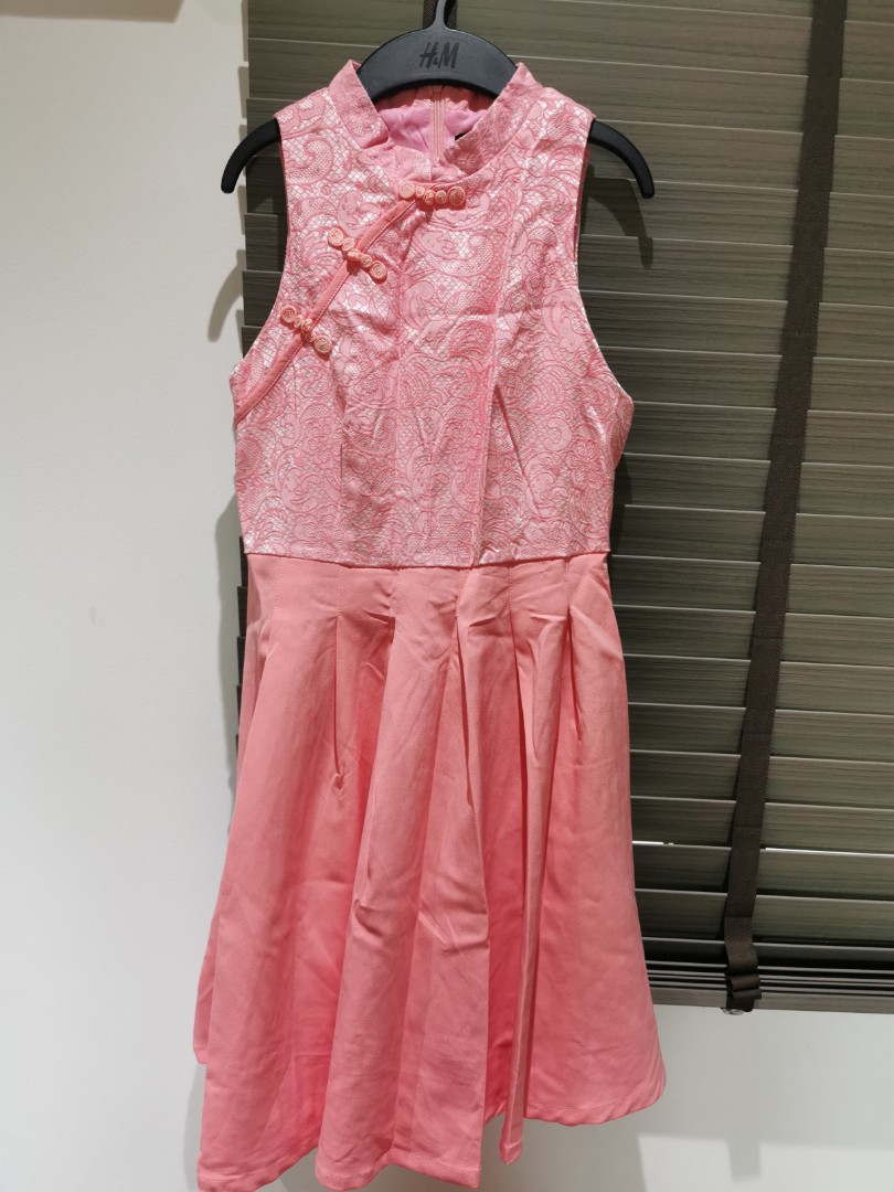 Mgp label- pink cny dress, Women's Fashion, Dresses & Sets, Dresses on ...
