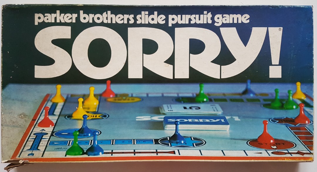 Old Sorry! Board Game from Parker Brothers, Hobbies & Toys, Toys ...