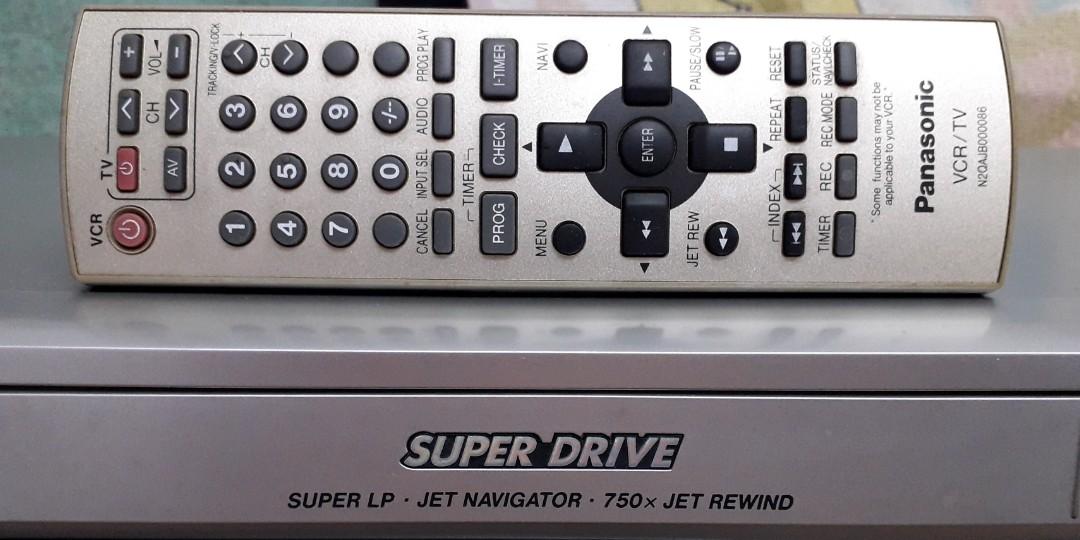 Panasonic 6Head VHS/VCR, TV & Home Appliances, TV & Entertainment, Blu ...