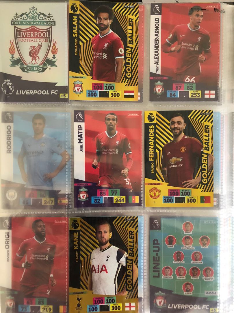 Panini Premier League Adrenalyn XL 2020/20 Golden baller & limited ...