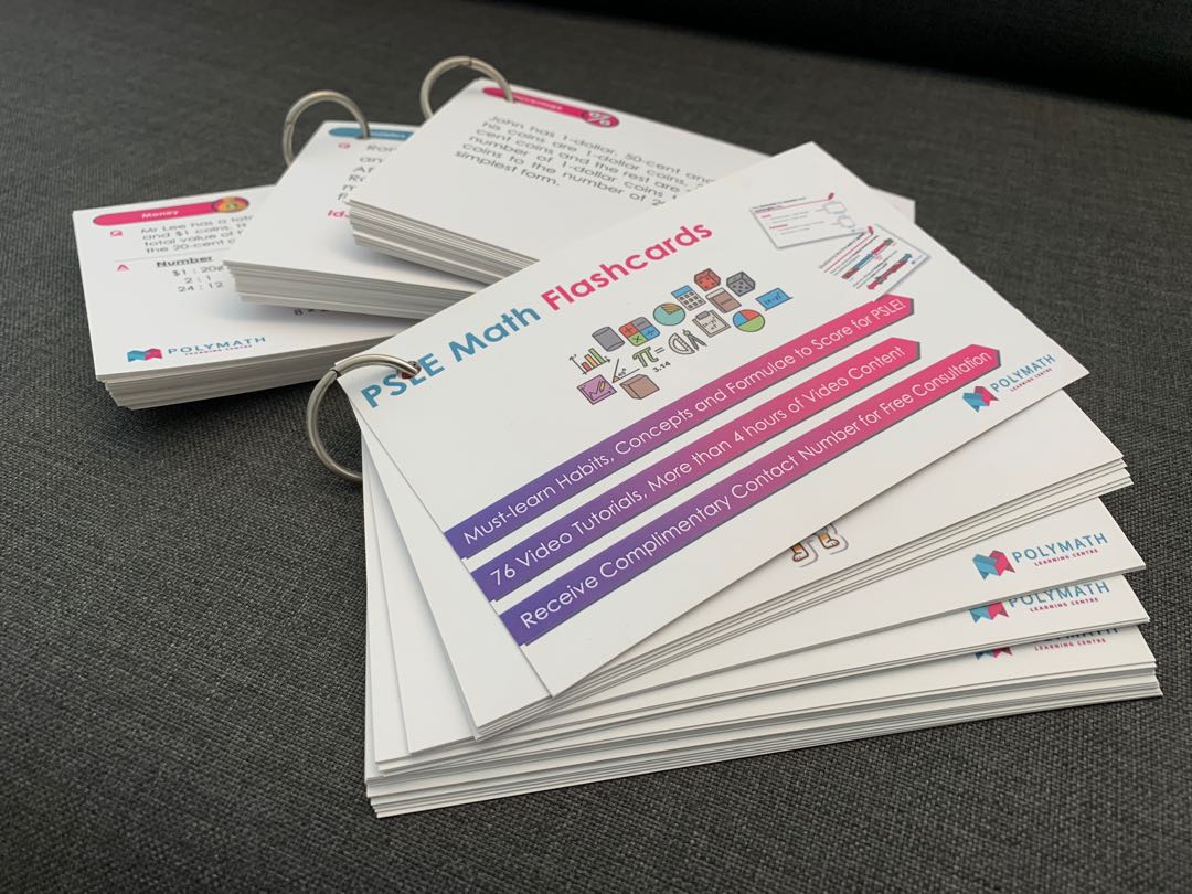 POLYMATH PSLE MATH FLASHCARDS, Hobbies & Toys, Books & Magazines ...