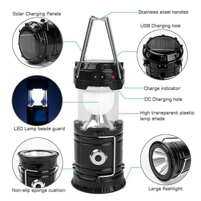 Portable Solar Chargeable Lantern LED 3 in 1, Furniture & Home Living ...