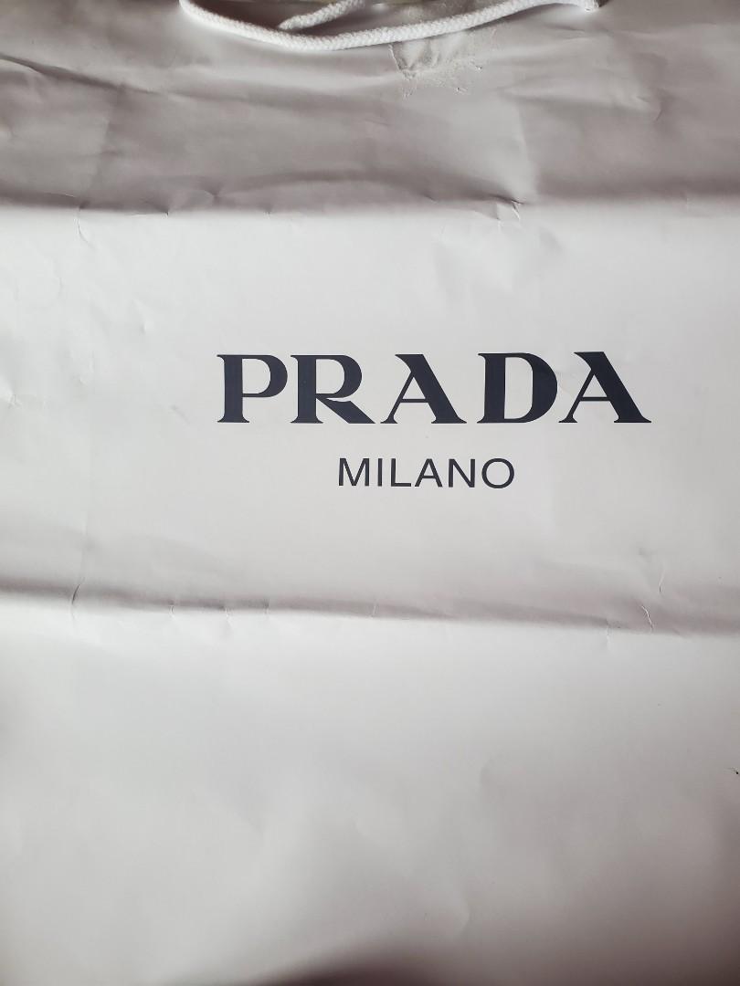 Prada paper bag (Large / Extra Large), Luxury, Bags & Wallets on Carousell