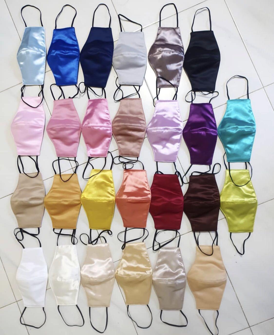 Premium Satin Mask, Health & Nutrition, Face Masks & Face Shields on ...
