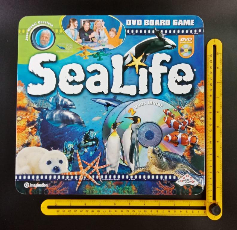 SeaLife DVD Board Game in Tin Can Sea Life Aquatic Animals Educational ...