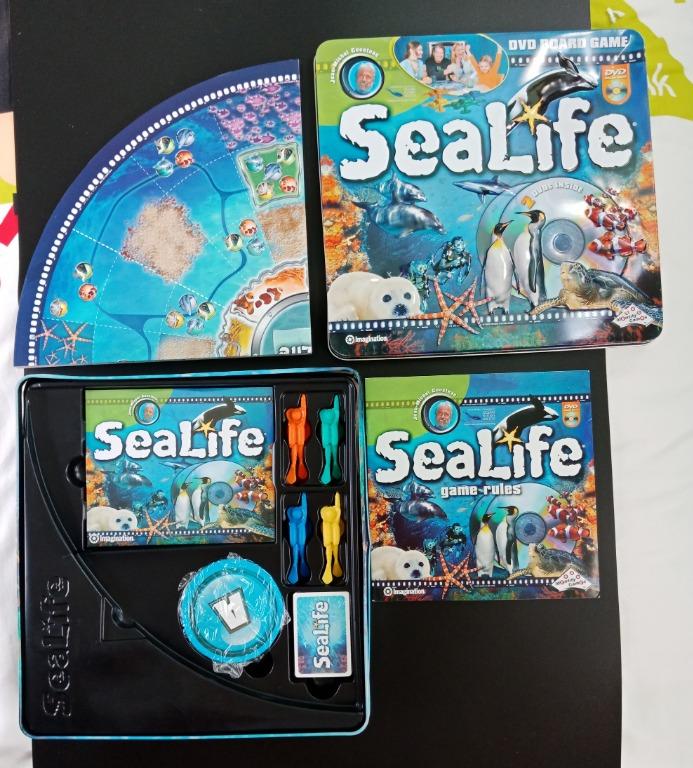SeaLife DVD Board Game in Tin Can Sea Life Aquatic Animals Educational ...
