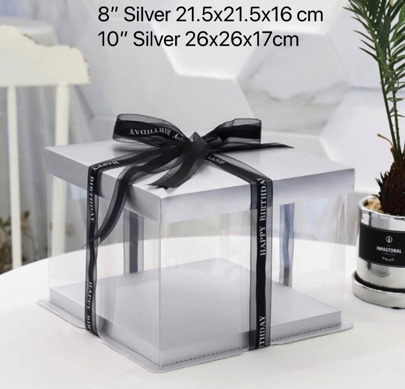 See Through Transparent Cake boxes Wedding Tall Cakes, Furniture & Home ...