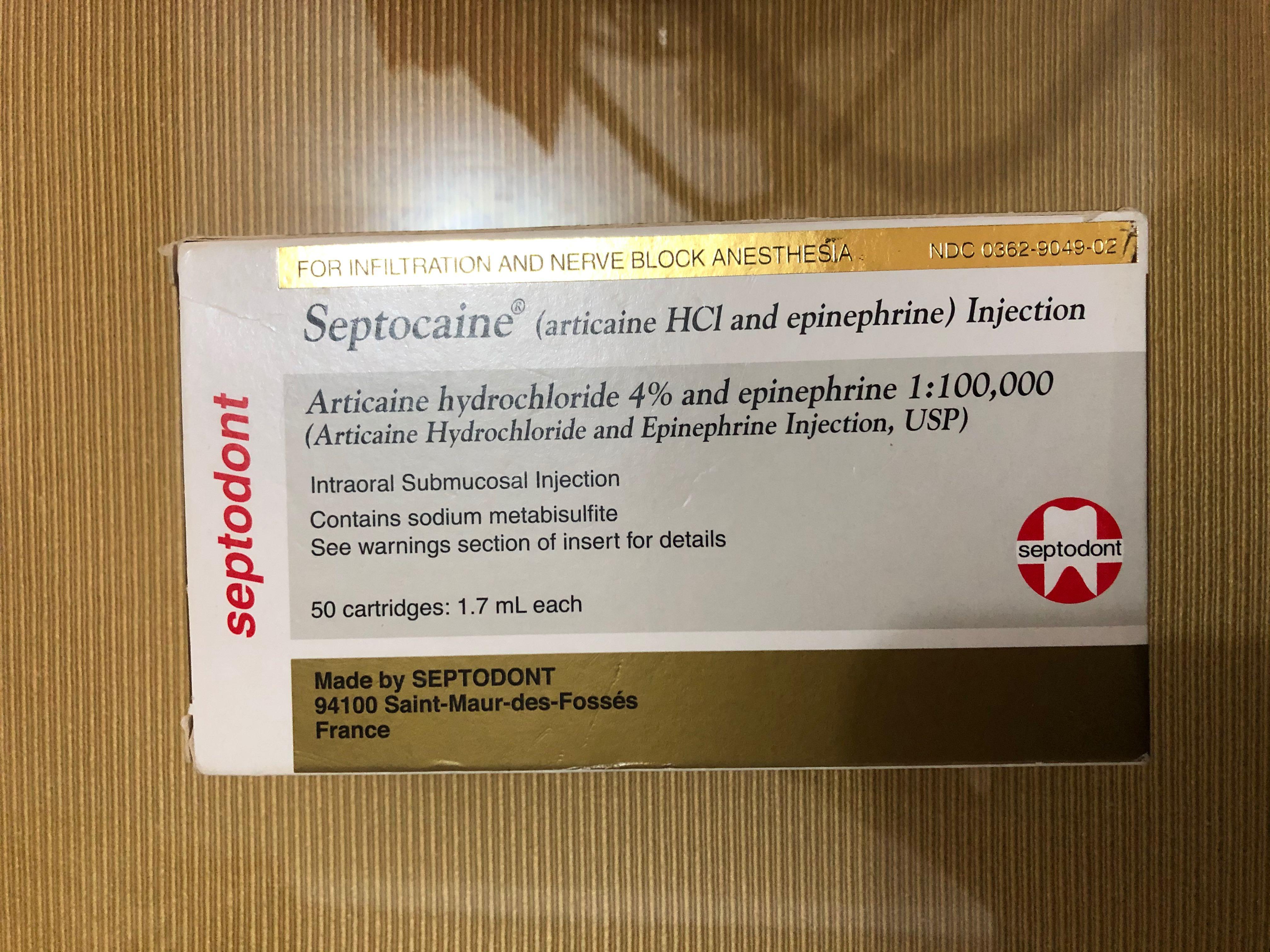 Septocaine Dental Anesthesia, Everything Else, Others on Carousell