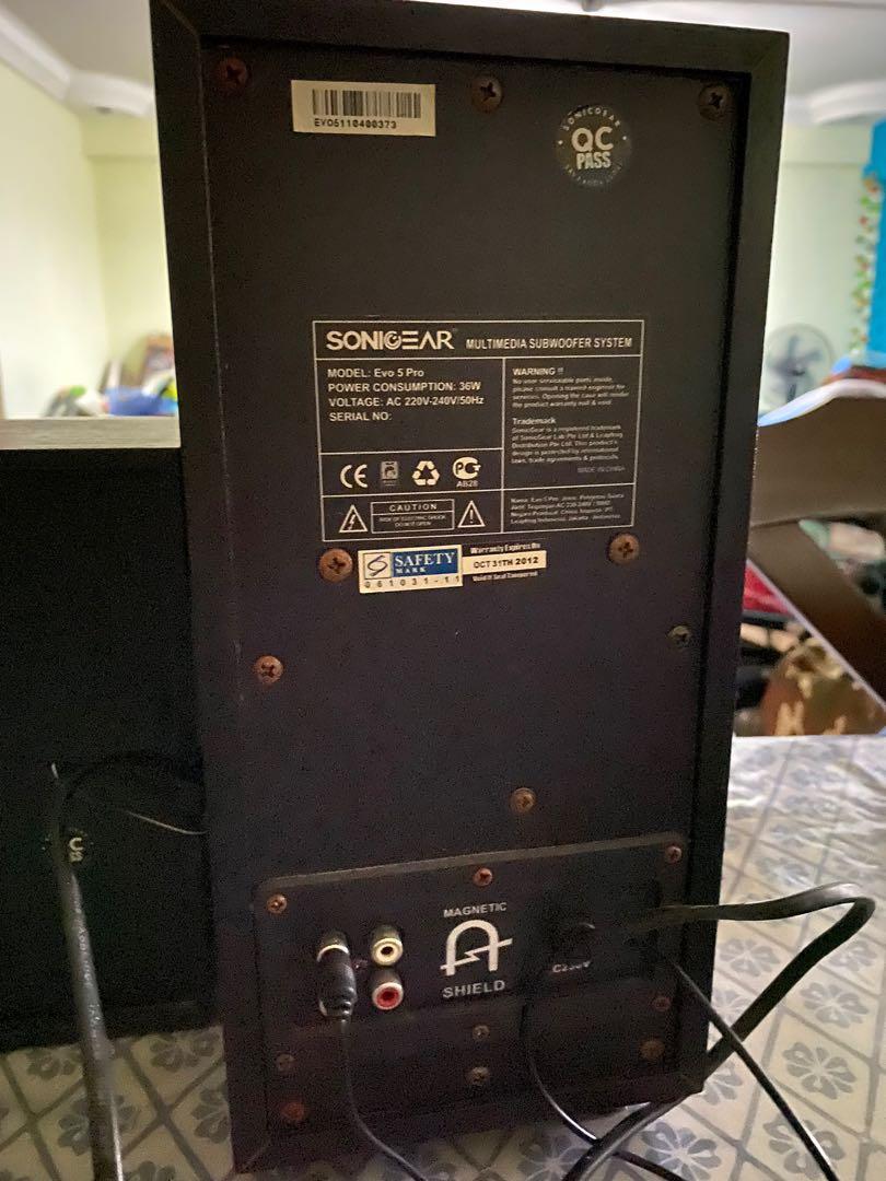 SONIC GEARS SPEAKERS, Audio, Soundbars, Speakers & Amplifiers on Carousell