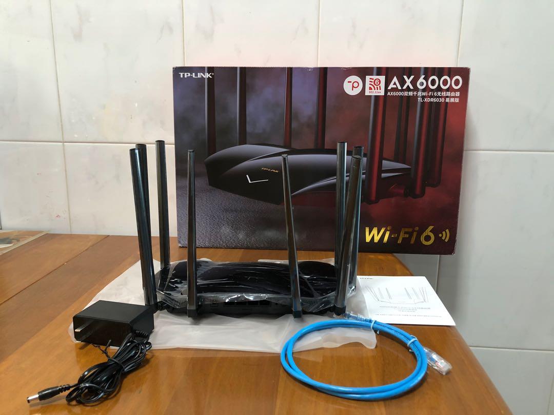 TP- LINK Wi- Fi 6 Router, MODEL AX6000 TL-XDR6030, Computers & Tech ...
