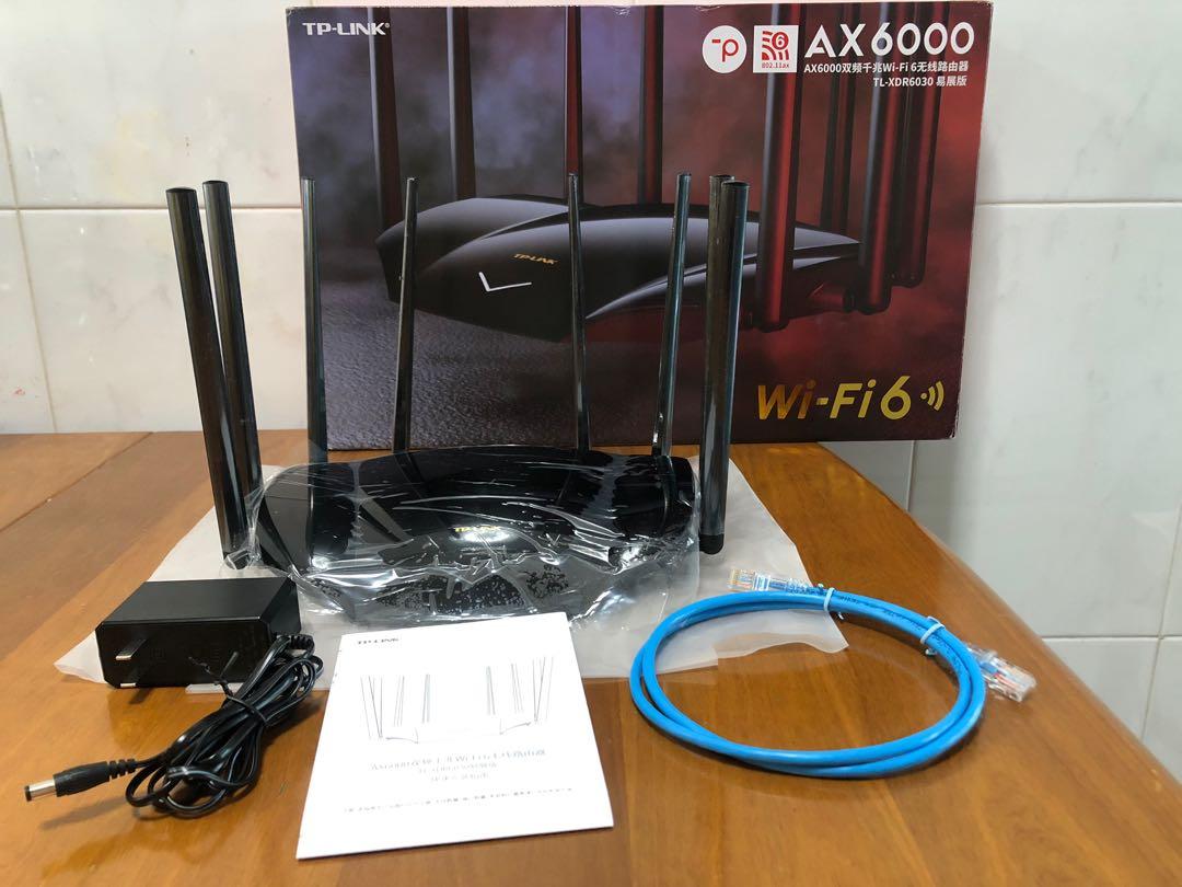 TP- LINK Wi- Fi 6 Router, MODEL AX6000 TL-XDR6030, Computers & Tech ...