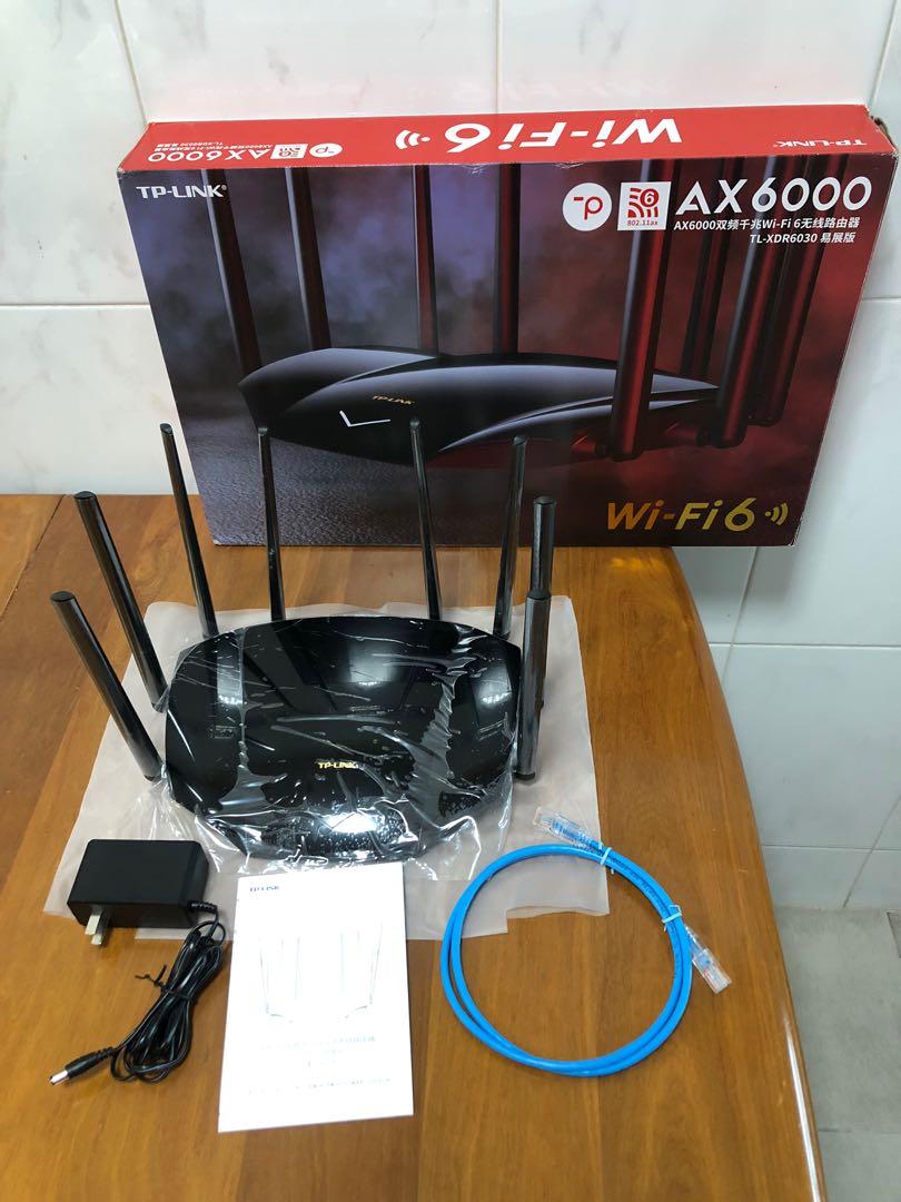 TP- LINK Wi- Fi 6 Router, MODEL AX6000 TL-XDR6030, Computers & Tech ...