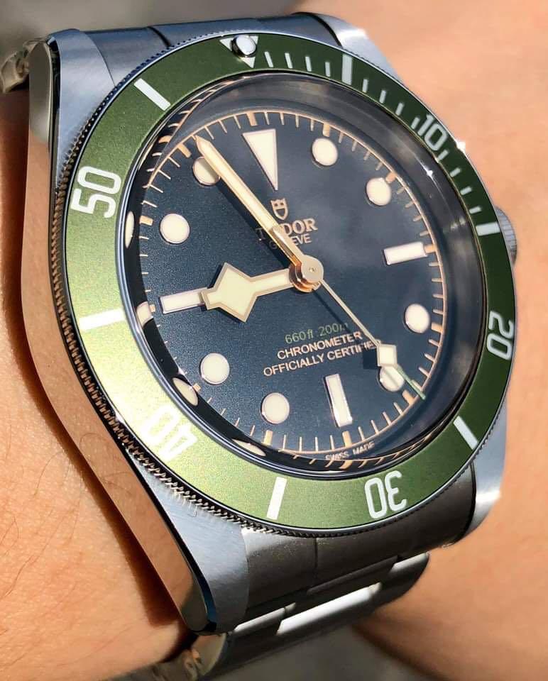 Tudor green harrods, Luxury, Watches on Carousell