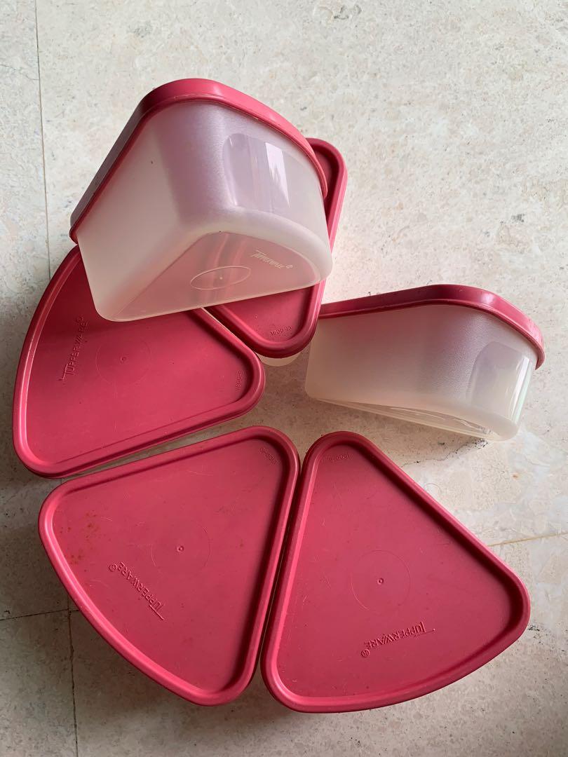 Triangular Storage Containers Transparent Plastic Triangular Container