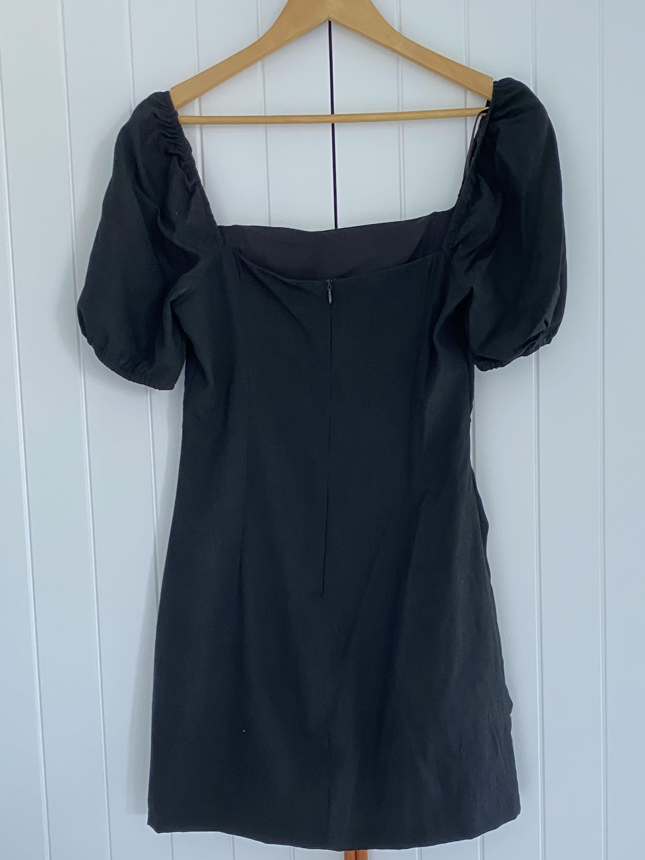 UNIVERSAL STORE PERFECT STRANGER BLACK RUFFLE DRESS (ANGELICA MINI ...