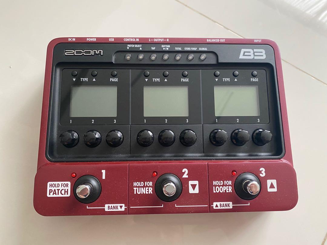 Zoom B3 Bass Effects & Amp Simulator, Hobbies & Toys, Music & Media ...