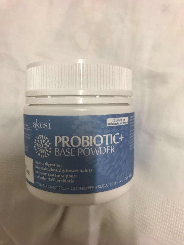 Akesi Probiotic + base powder, Health & Nutrition, Health Supplements ...