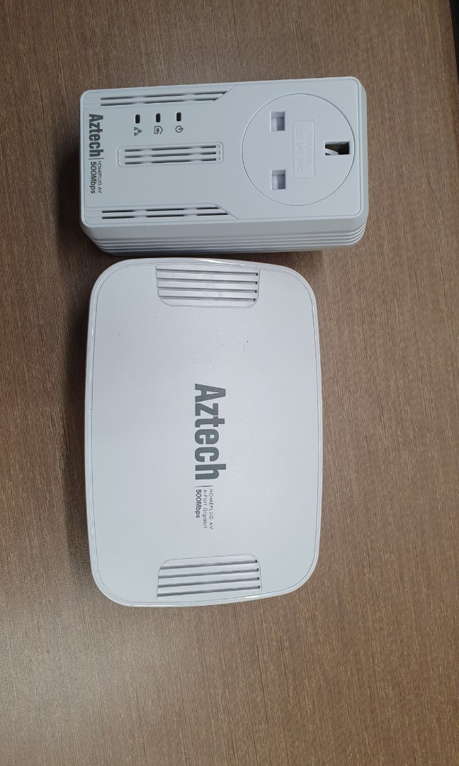 Aztech Homeplug Powerline Set 500 Mbps, Computers & Tech, Parts ...