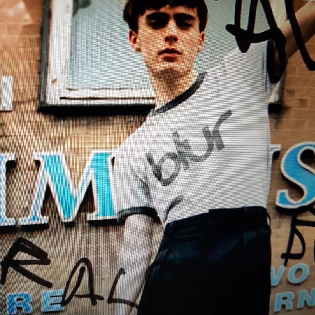 Blur logo band ringer T-Shirt britpop indie music tee Damon Liam Oasis ...