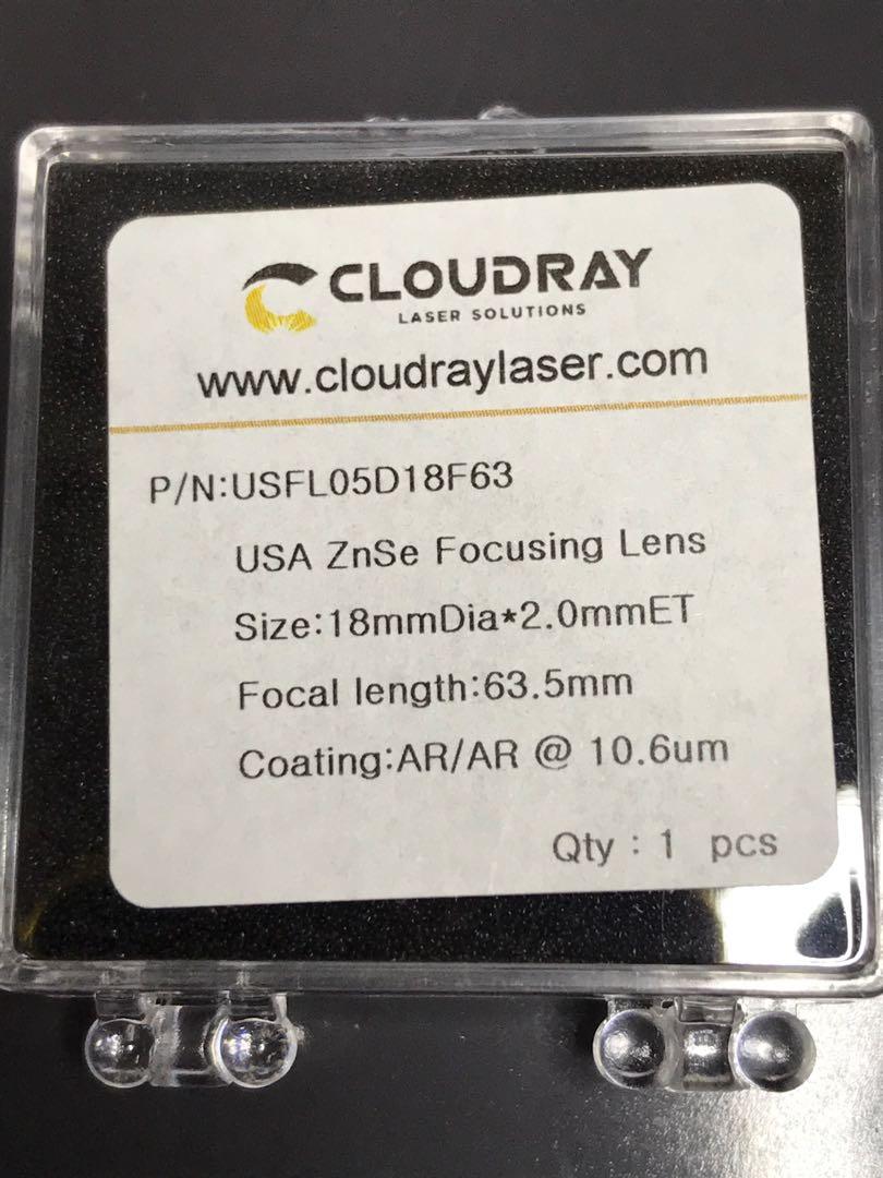 Cloudray Znse Focusing lens Diameter 18mm 2.0mm ET FL63.5 coating AR/AR @10.6um, 健康及營養食用品, 輔助和康復 ...
