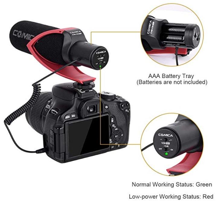 Comica Camera Condenser Shotgun Microphone, Photography, Cameras on ...