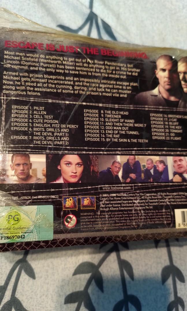 Complete Season 1 Prison Break (VCDs), Music & Media, CDs, DVDs & Other ...