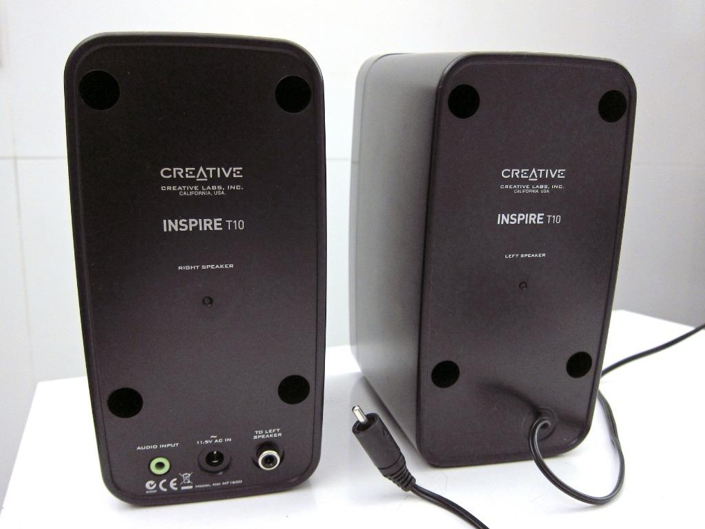 Creative Inspire T10 Laptop 2.0 Desktop Speaker 多媒體喇叭, 音響器材, Soundbar ...