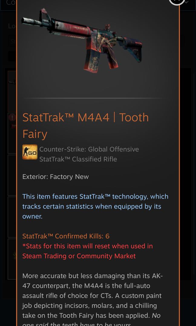 StatTrak FN M4A4 | Tooth Fairy, Video Gaming, Gaming Accessories, Game ...