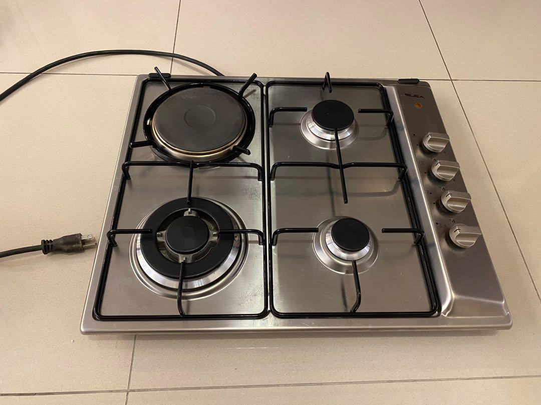 Elba cooktop 3 gas burners and 1 electric plate, TV & Home Appliances ...