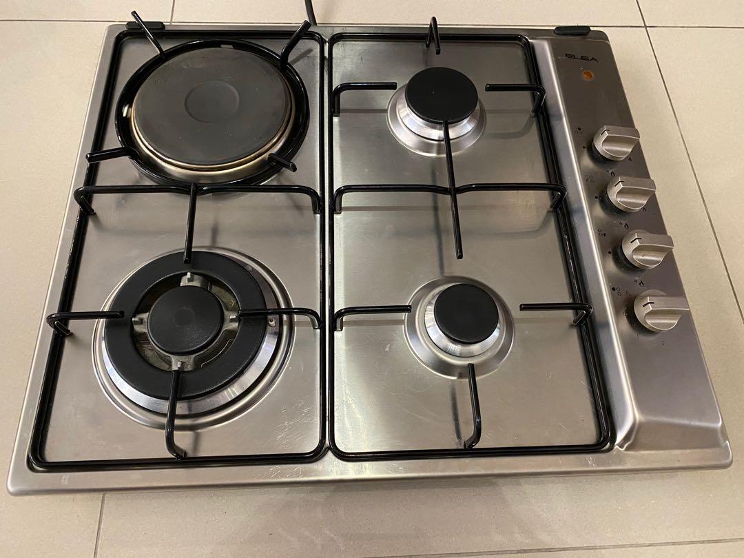 Elba cooktop 3 gas burners and 1 electric plate, TV & Home Appliances ...