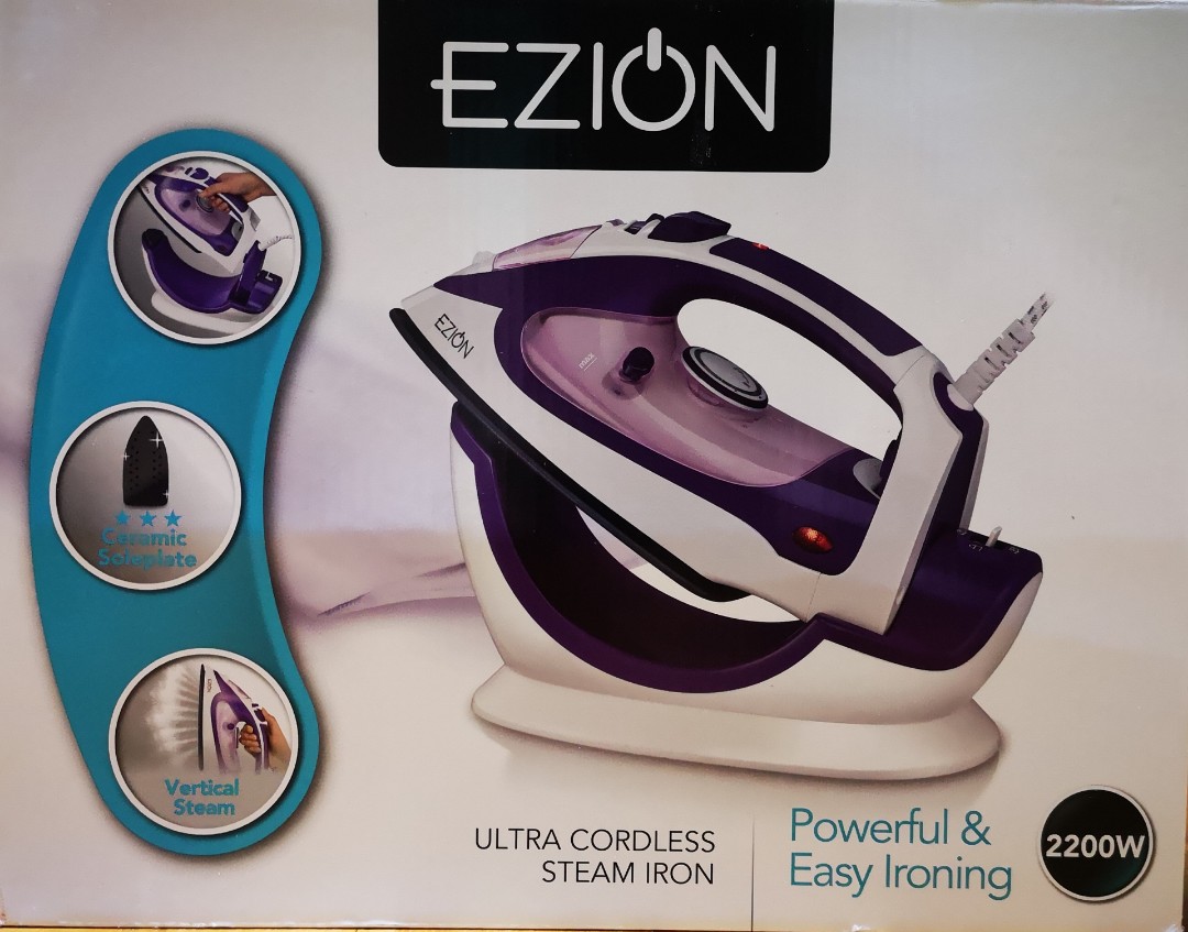 Ezion Steam Iron, TV & Home Appliances, Irons & Steamers on Carousell