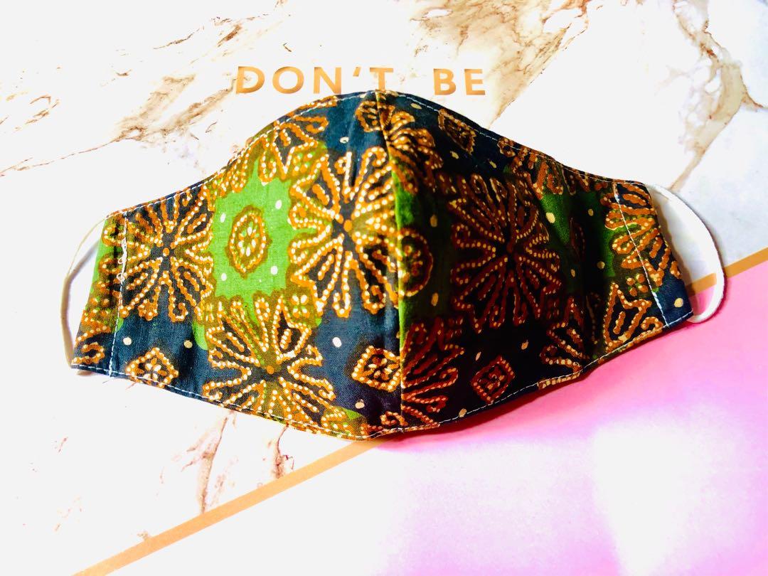 Handmade Mask by MaMa Wong (peranakan pattern with filter pocket ...