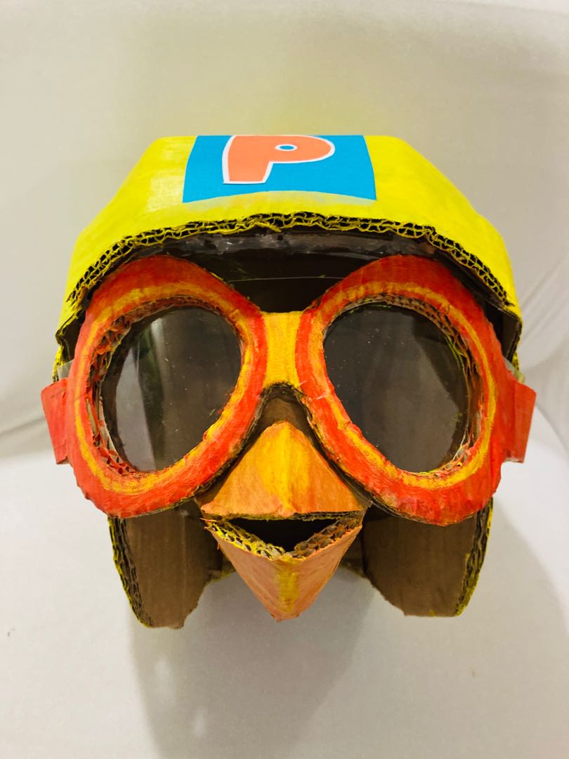 Handmade Pororo Helmet, Hobbies & Toys, Stationery & Craft, Handmade ...