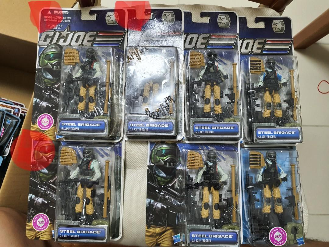 Hasbro G.I. Joe Steel Brigade set of 7, Toys & Games, Bricks ...