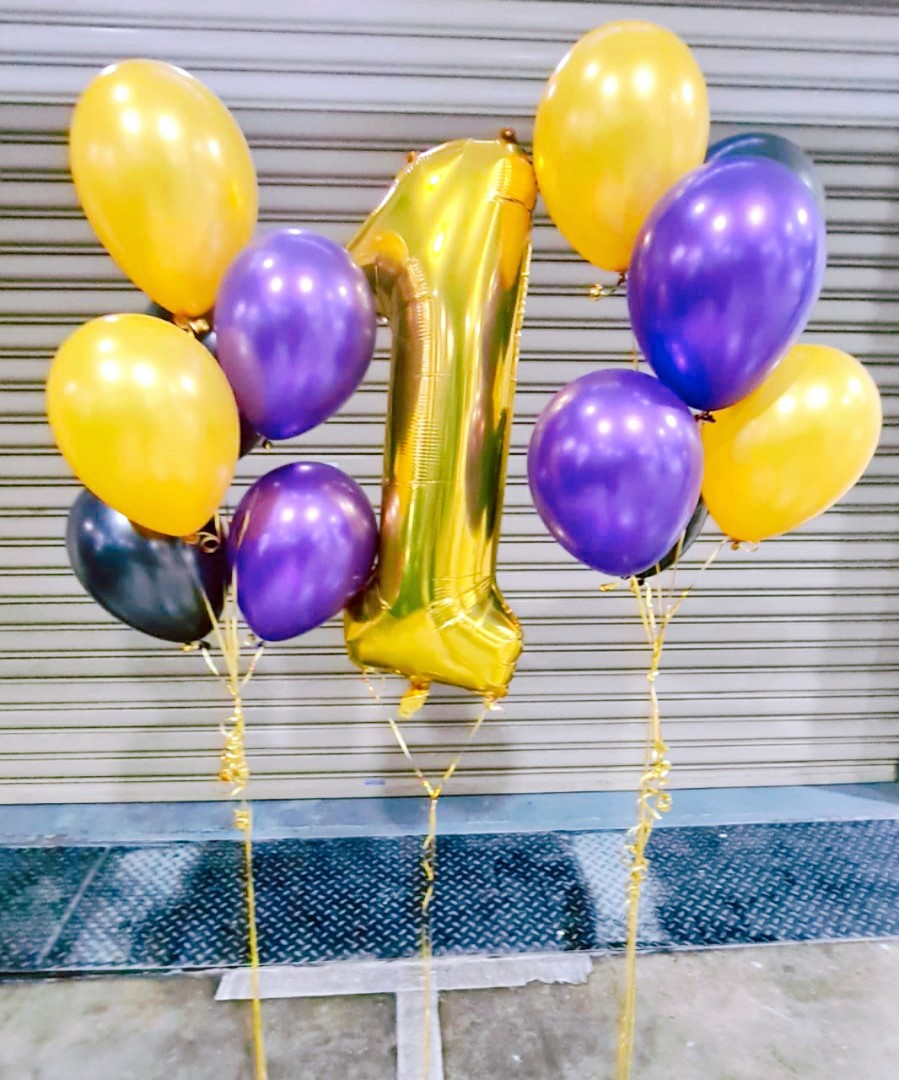Helium/Number balloons, Design & Craft, Others on Carousell