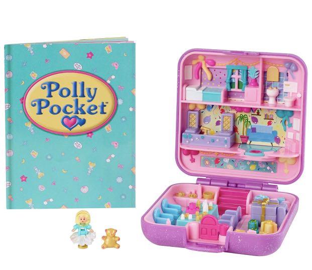 In Stock Polly Pocket Partytime Surprise Keepsake Compact playset, Toys ...